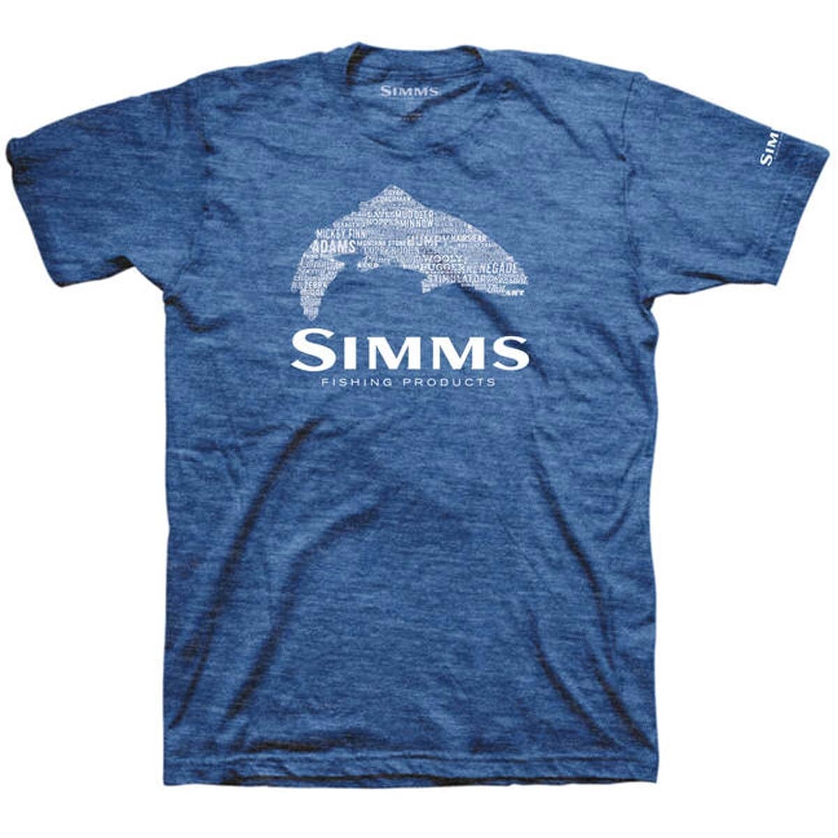 Simms Stacked Typo Logo T-Shirt M - Bergen Aktiv